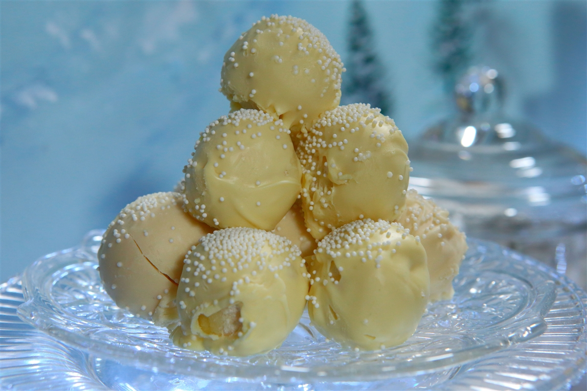 Trufas De Chocolate Blanco El Gourmet